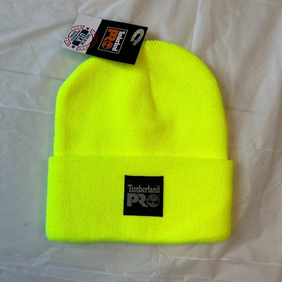 Timberland | Accessories | New Timberland Mens Neon Yellow Logo Cuff ...